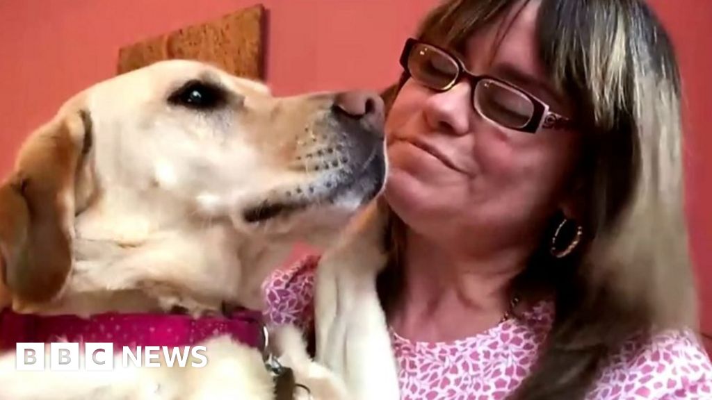 Partially sighted woman abused over social distancing - BBC News