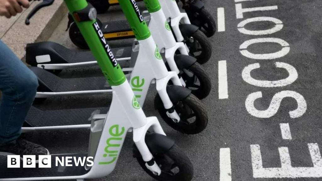 Salford's e-scooter trial extended for two years - BBC News