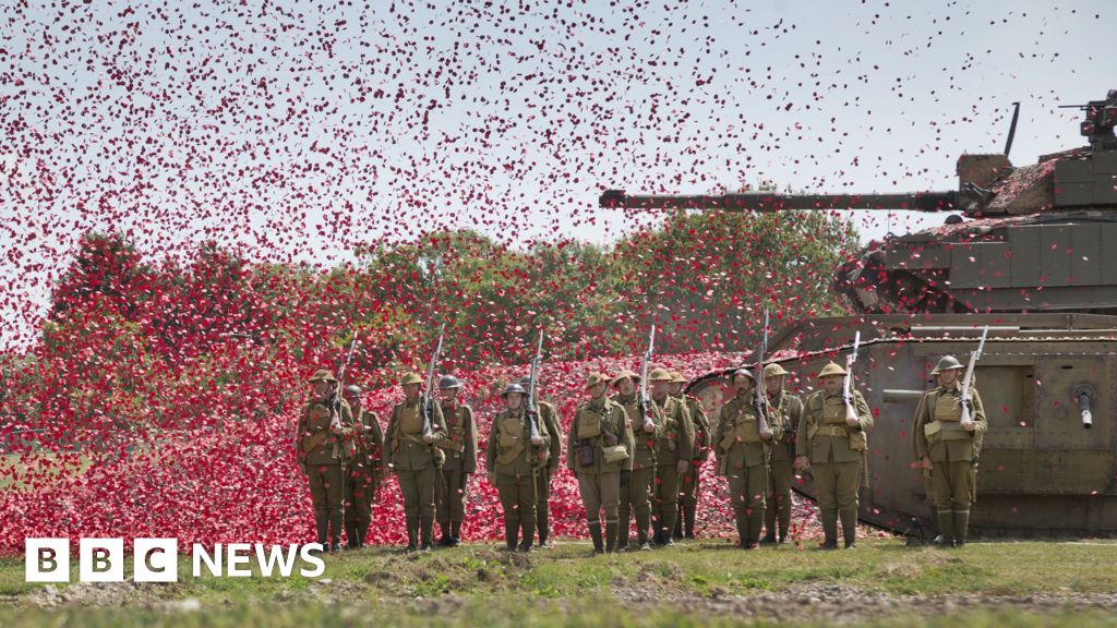 Bovington pays centenary tribute to 'secret weapon' - BBC News
