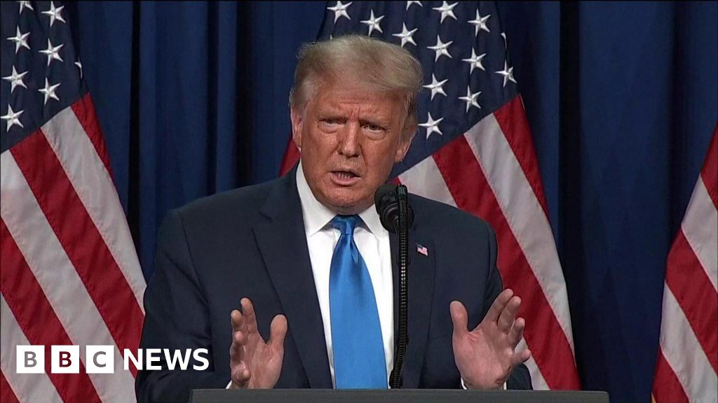 US election 2020: Trump against postal ballots - BBC News