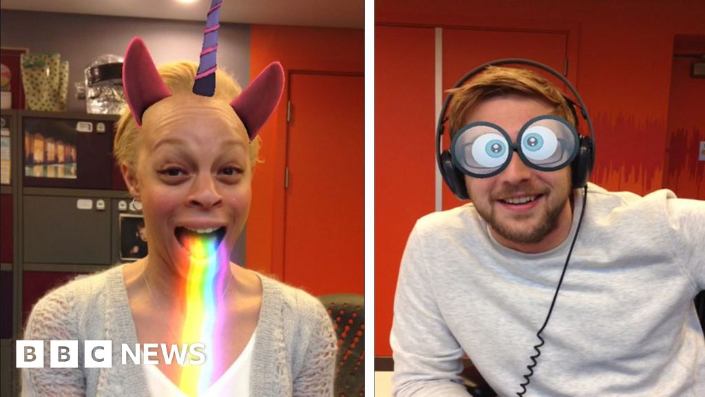 Snapchat's new Lenses and chat features - BBC News