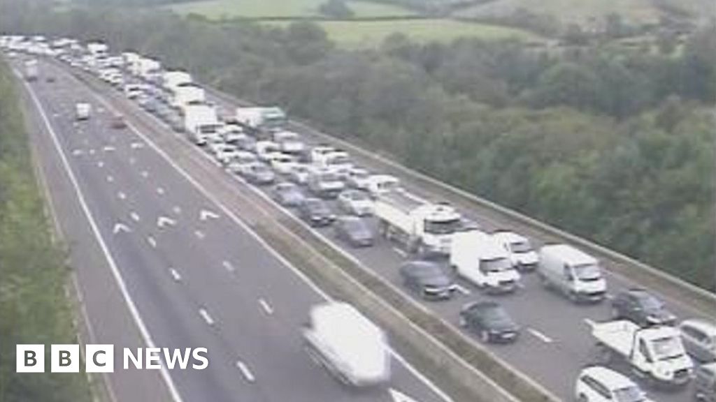 M5 motorway crash closure: Man faces multiple charges - BBC News