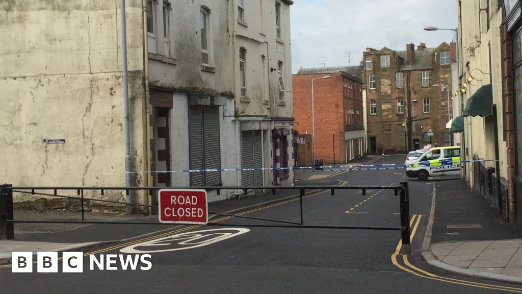 Street sealed off after Dumfries attack