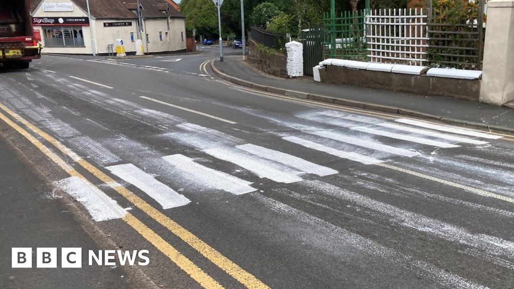 'Mindless' vandals in Wellington paint fake zebra crossing on road ...
