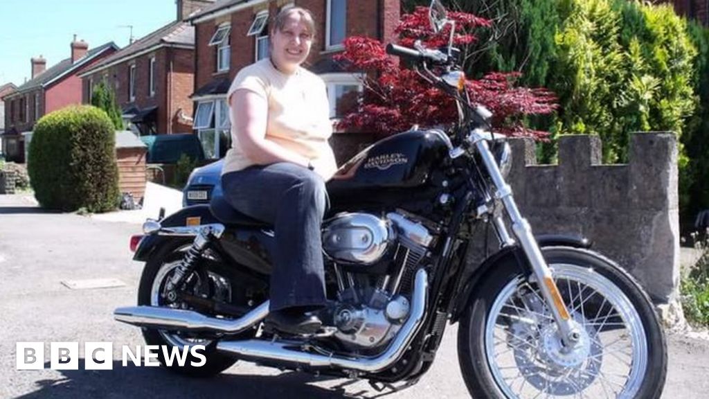 Bikers' wedding on eve of Europe's biggest Harley rally - BBC News