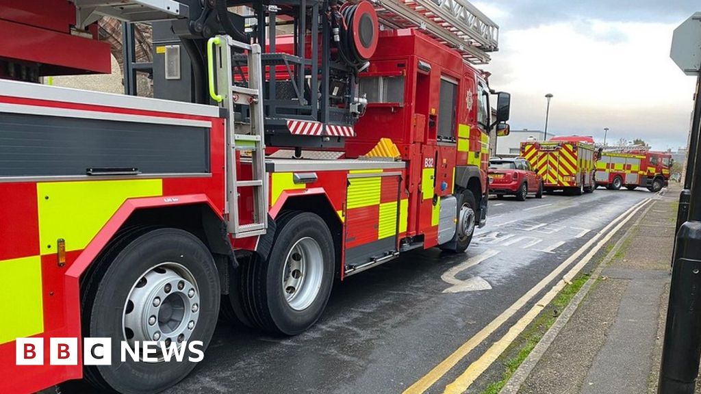 Emergency services try to free person down manhole in Inverness