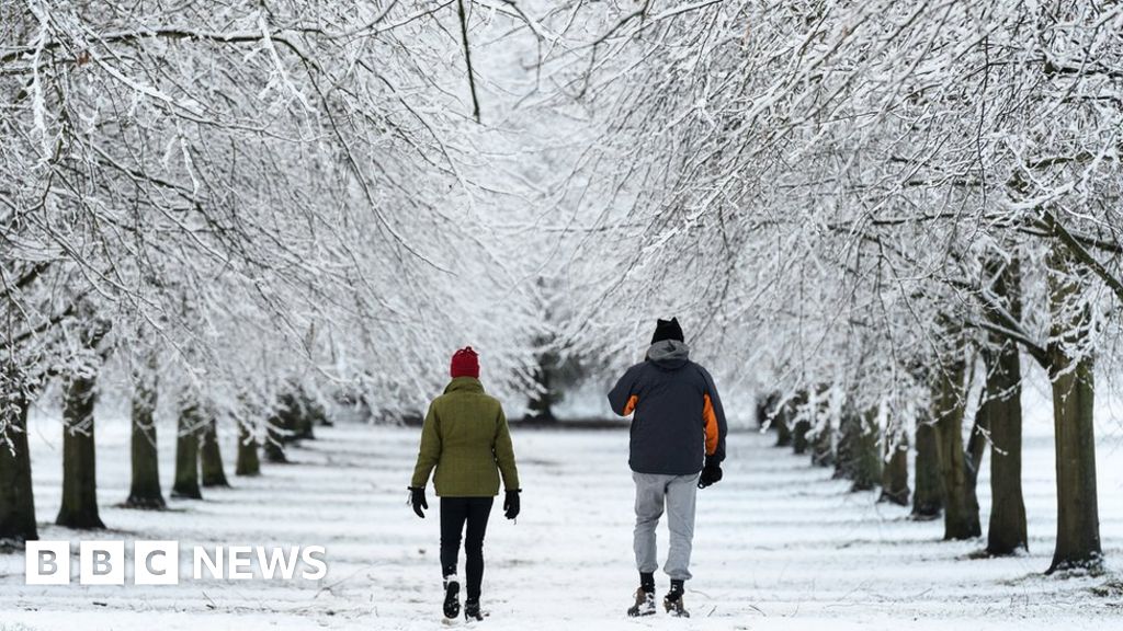 Icy conditions cause travel disruption in parts of UK - BBC News
