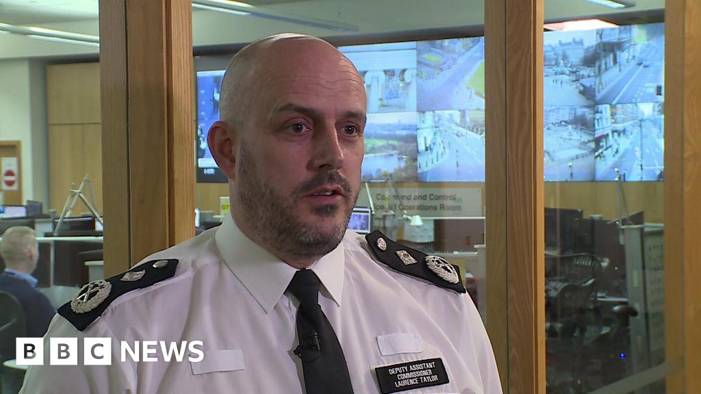 Police commander says policing protest 'incredibly challenging' - BBC News