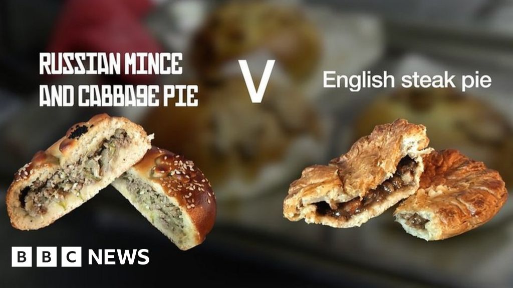 Russian pie v English pie in half-time taste test