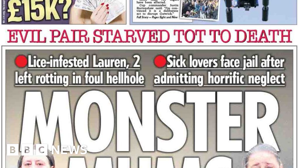 Scotland's papers: Lockerbie remembered and starved toddler - BBC News