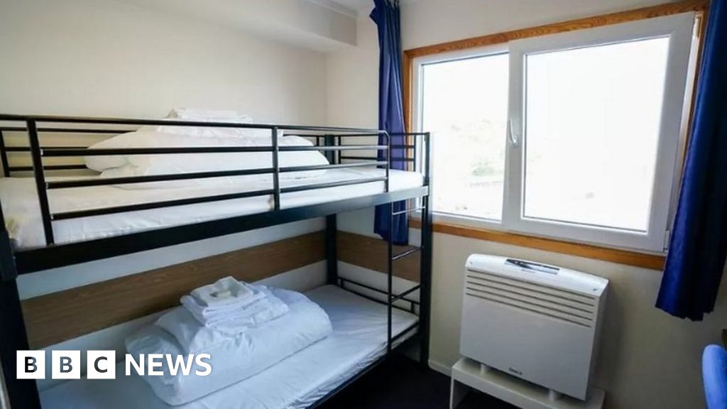 Bibby Stockholm: Look inside barge after first asylum seekers board - BBC News