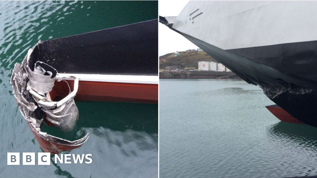 Isle of Man pier crash ferry returns to service - BBC News