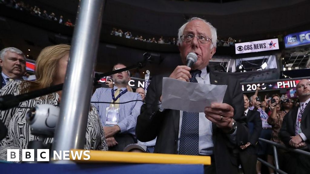 US elections: The moment Hillary Clinton became nominee - BBC News
