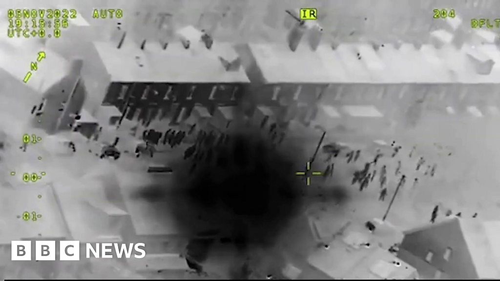 Halifax: Police release footage of Bonfire Night disorder - BBC News