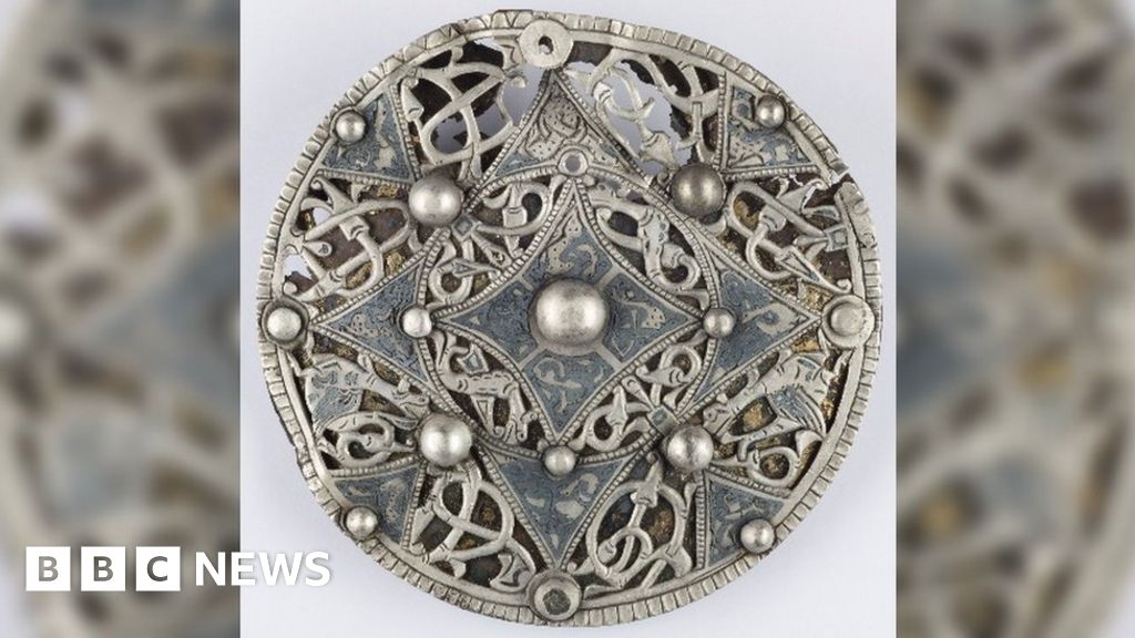 Rare medieval Cheddar Brooch at Museum of Somerset