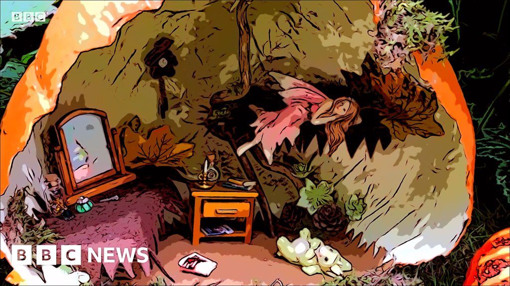 Magical fairy wonderland created in Upper Harlestone garden - BBC News