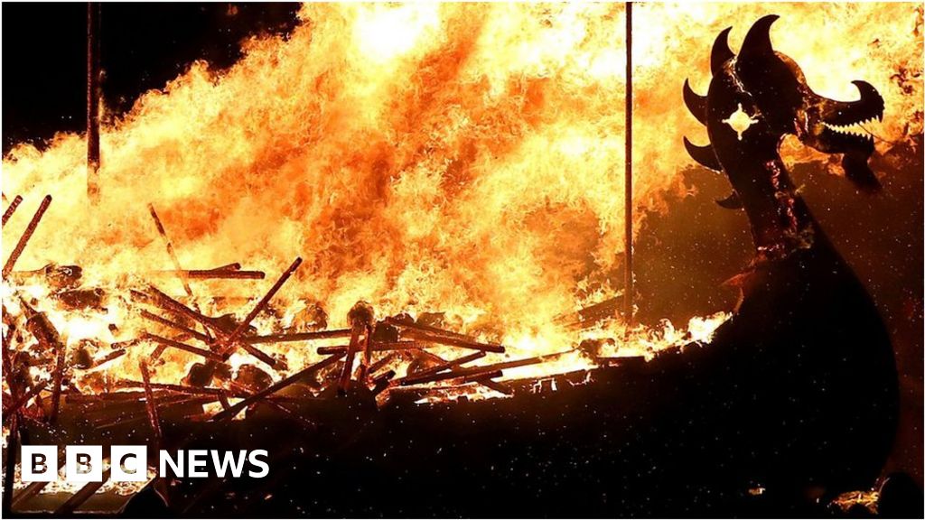 The fire festival that celebrates being a Viking in 2018 - BBC News