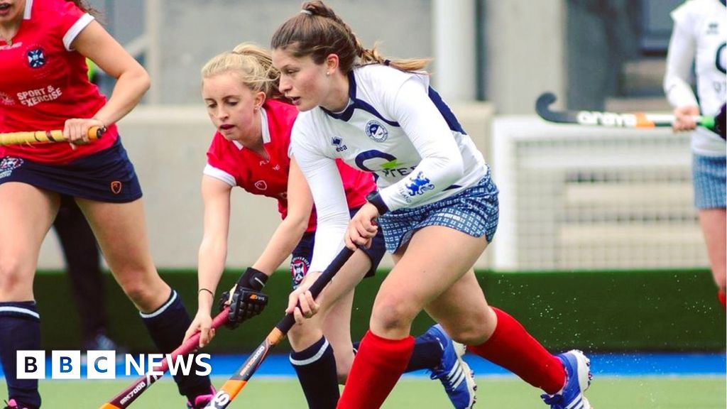 'Terrifying' fall led to international hockey career - BBC News