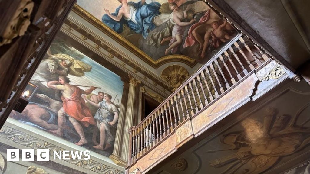 The Sherborne: Dorset mansion reopens as arts venue - BBC News