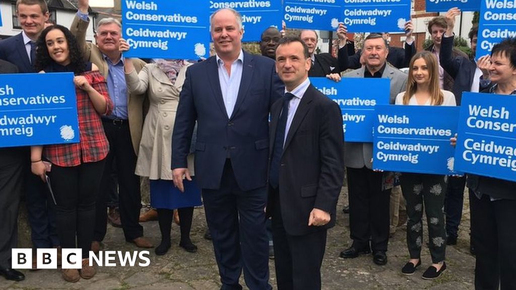 Tory Andrew RT Davies denies spat with Alun Cairns