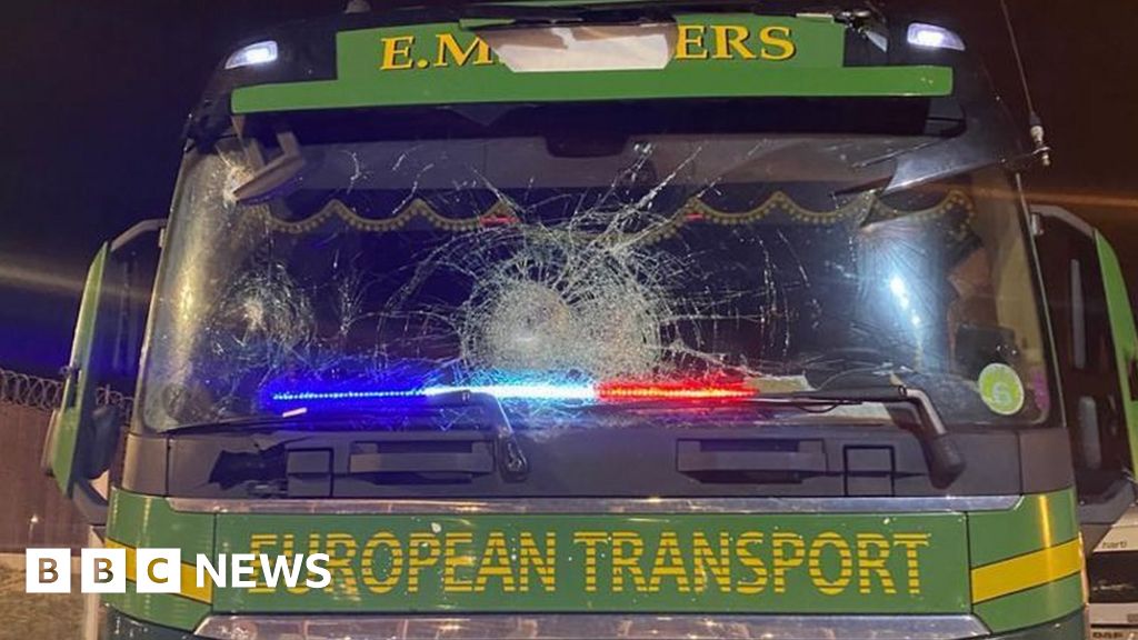 Northamptonshire lorry driver 'shaken' after Calais attack