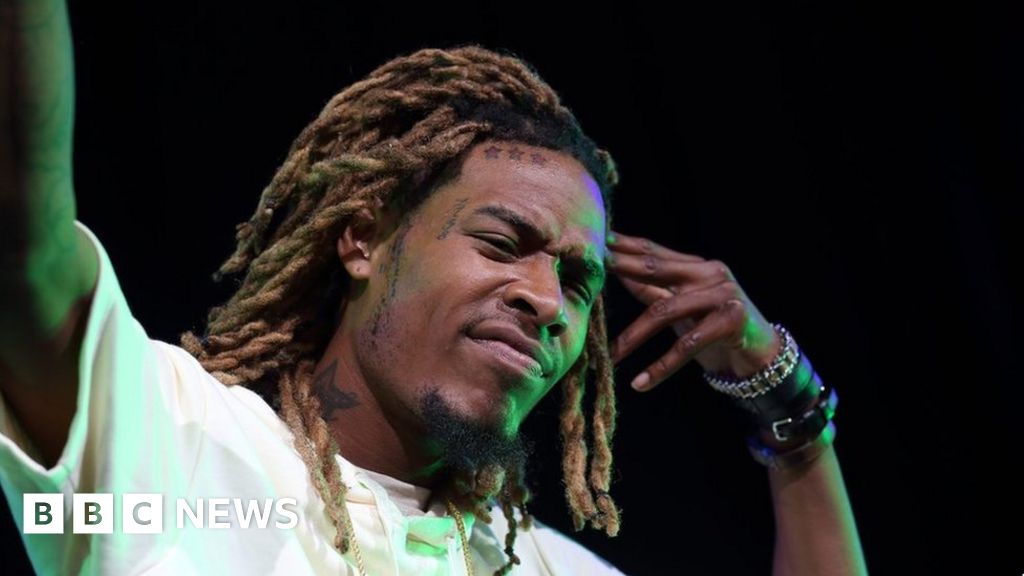 Fetty Wap treated in hospital after motorbike crash with car - BBC News