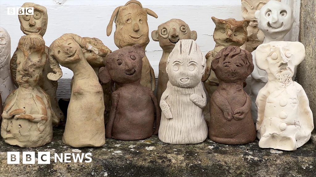 Cheddar clay figure trail inspired by Anthony Gormley