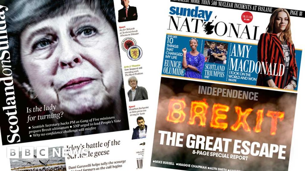Scotland's papers: The political battle over Brexit - BBC News