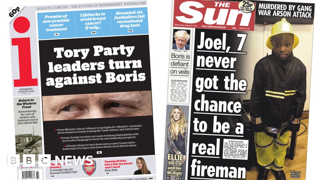 Newspaper headlines: Boris Johnson apology call and 'Wild West Britain ...