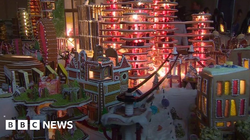 Architects create an ideal city made from gingerbread