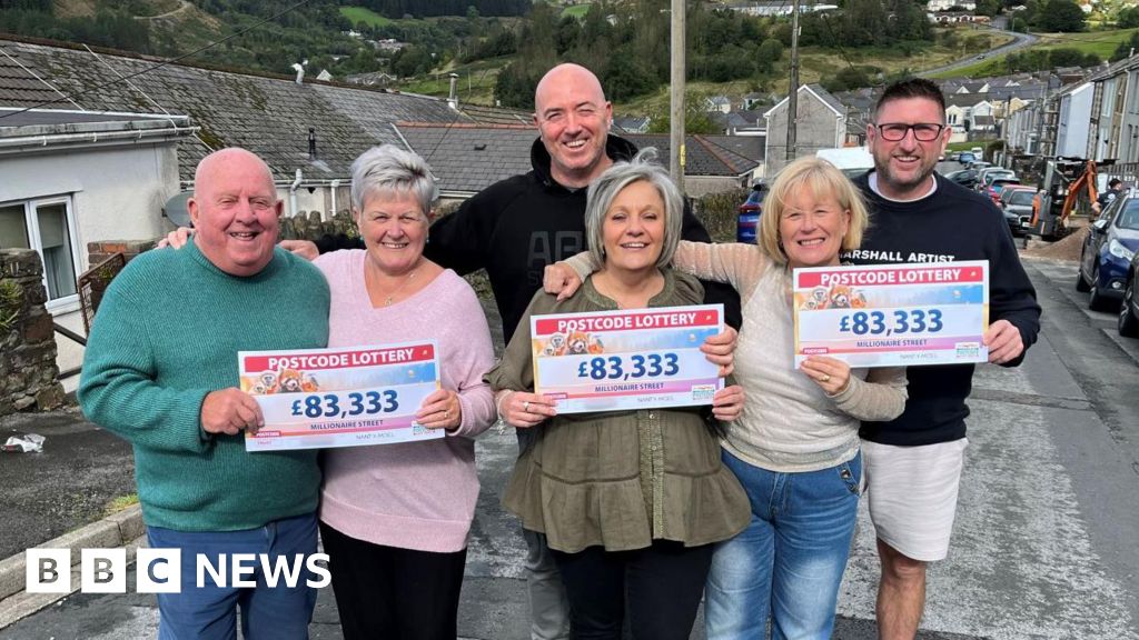 Postcode lottery: Locals in 'forgotten valley' celebrate £1m win - BBC News