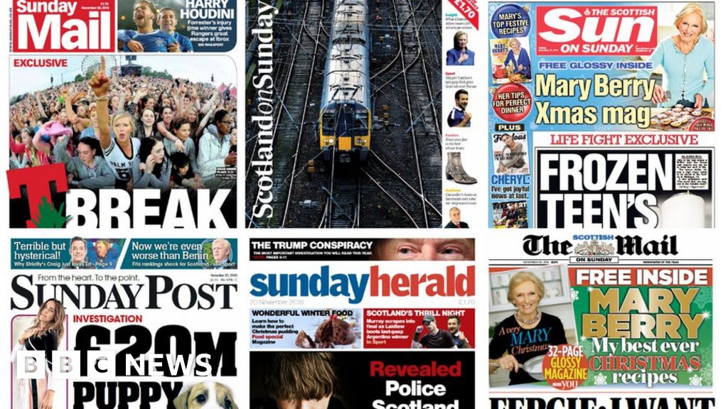 Scotland's papers: ScotRail 'crisis' and T in the Park 'switch' - BBC News