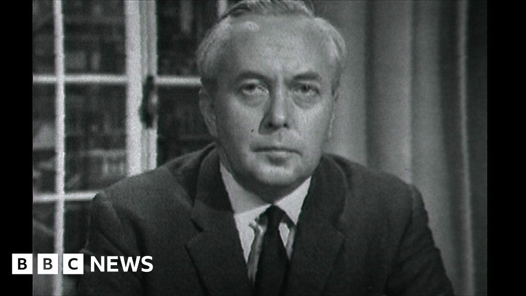 Harold Wilson makes Labour's pitch for 1964 election - BBC News