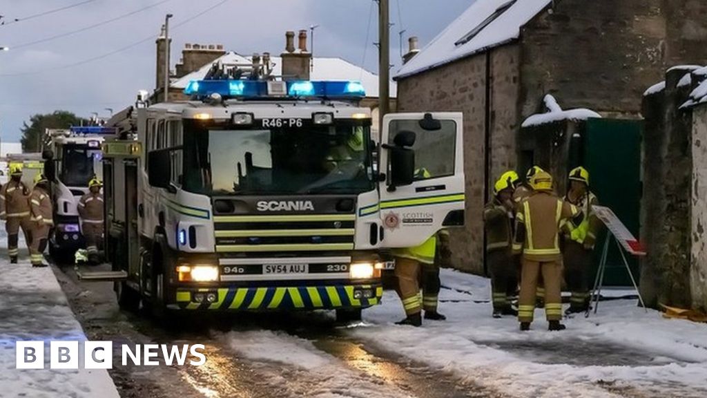 One dead after fire at property in Moray - BBC News