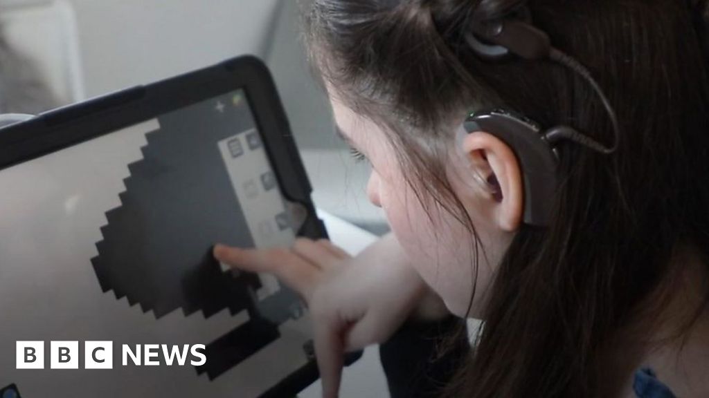 Deaf and blind teenager becomes gallery's youngest artist - BBC News