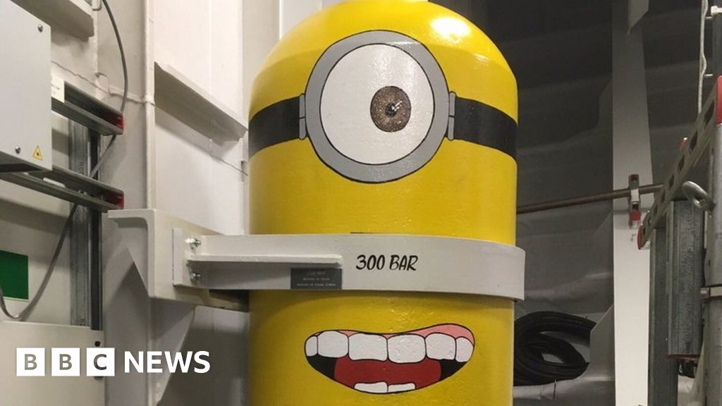 Bello deck: Why is there a Minion on HMS Queen Elizabeth? - BBC News