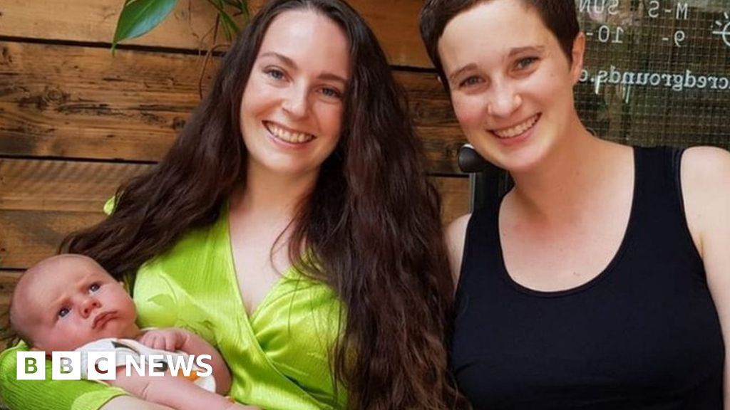 Same-sex parents battle for inclusive paperwork for baby - BBC News