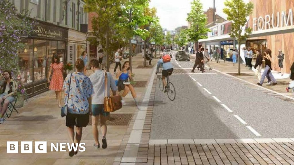 Wallsend town centre levelling up images revealed - BBC News