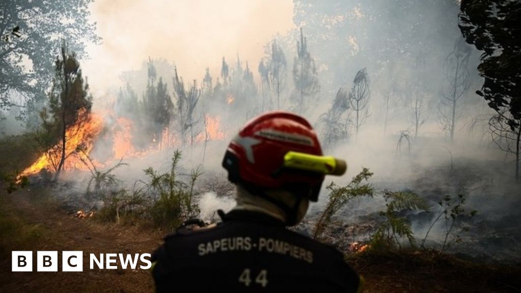 Heatwave: Ferocious European heat heads north - BBC News