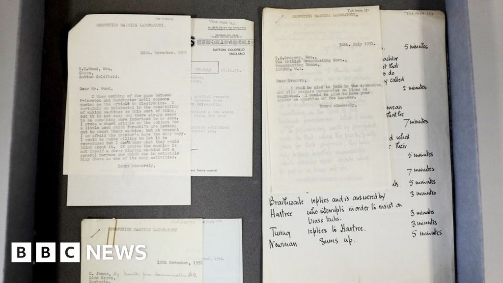 Turing letters found in old filing cabinet - BBC News
