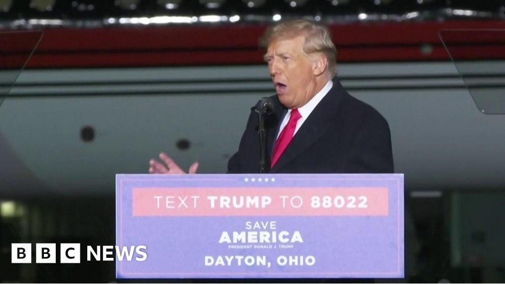 Trump: 'We are going to take back our magnificent White House' - BBC News