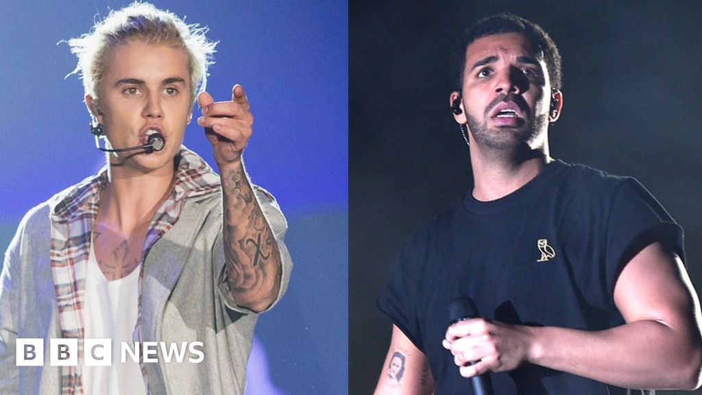 Justin Bieber pours 'Cold Water' on Drake's chart run - BBC News