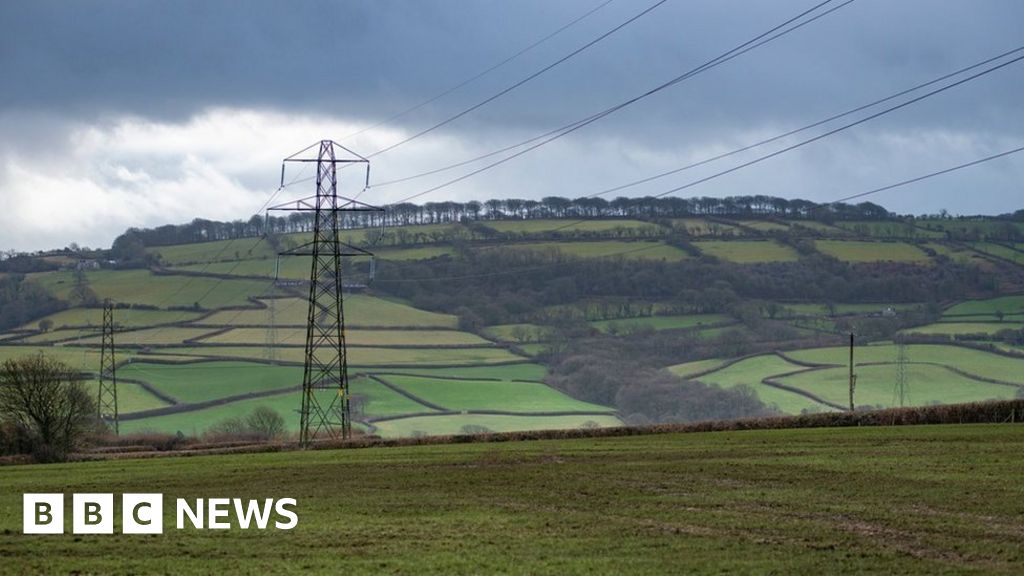 Towy Valley: Campaign to stop 60 miles of electricity pylons - BBC News