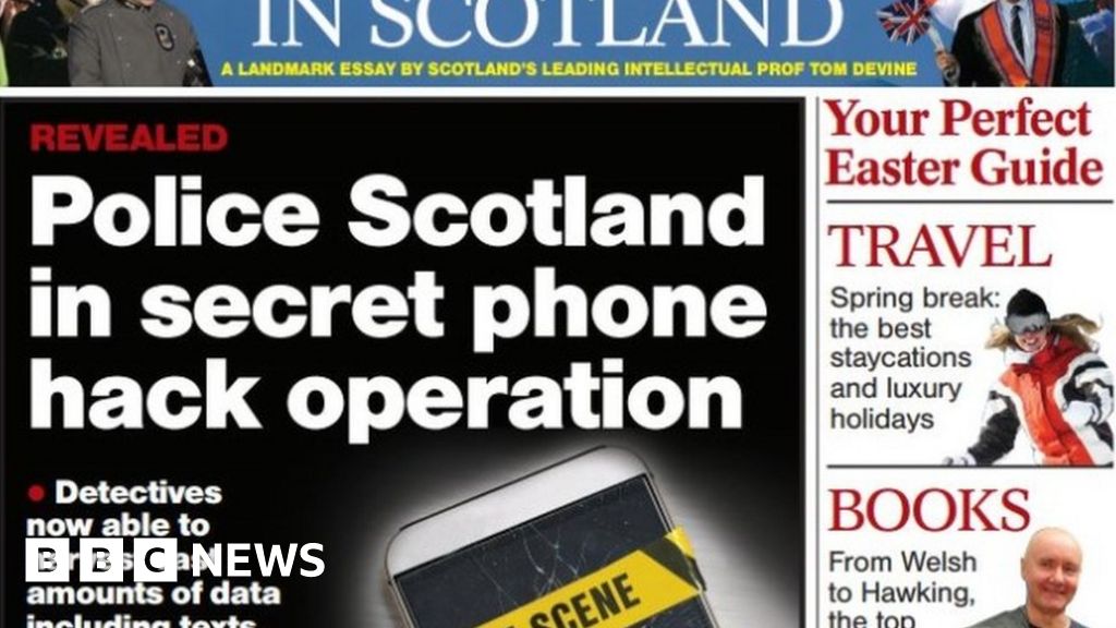 The papers: Police 'secret phone hack op' - BBC News