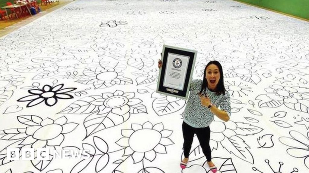 Artist breaks world record for largest solo drawing