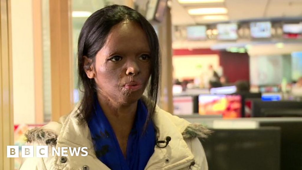 Acid attack survivor is new face of Indian fashion brand - BBC News