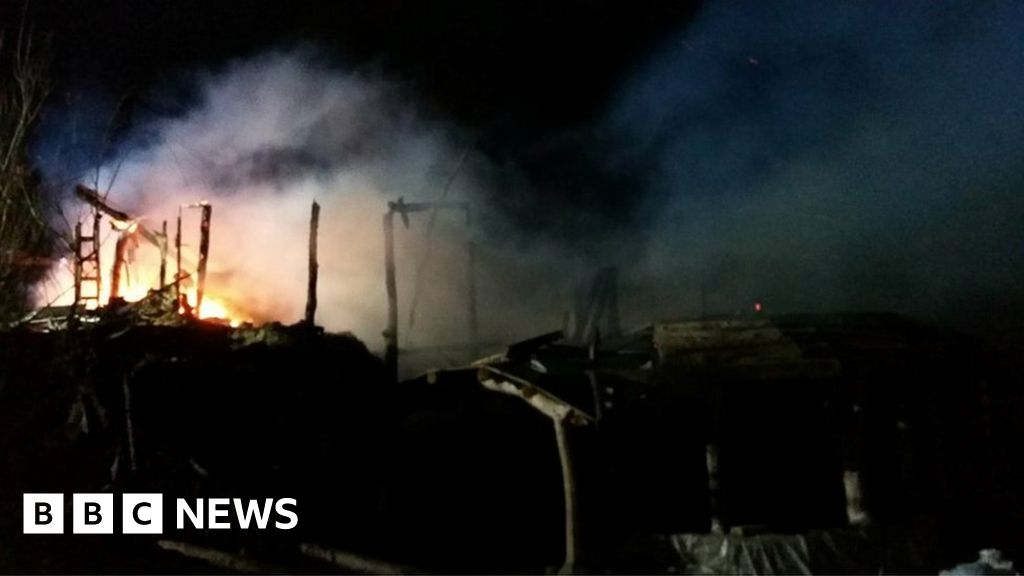 Lammas eco house fire: Family 'still in complete shock' - BBC News