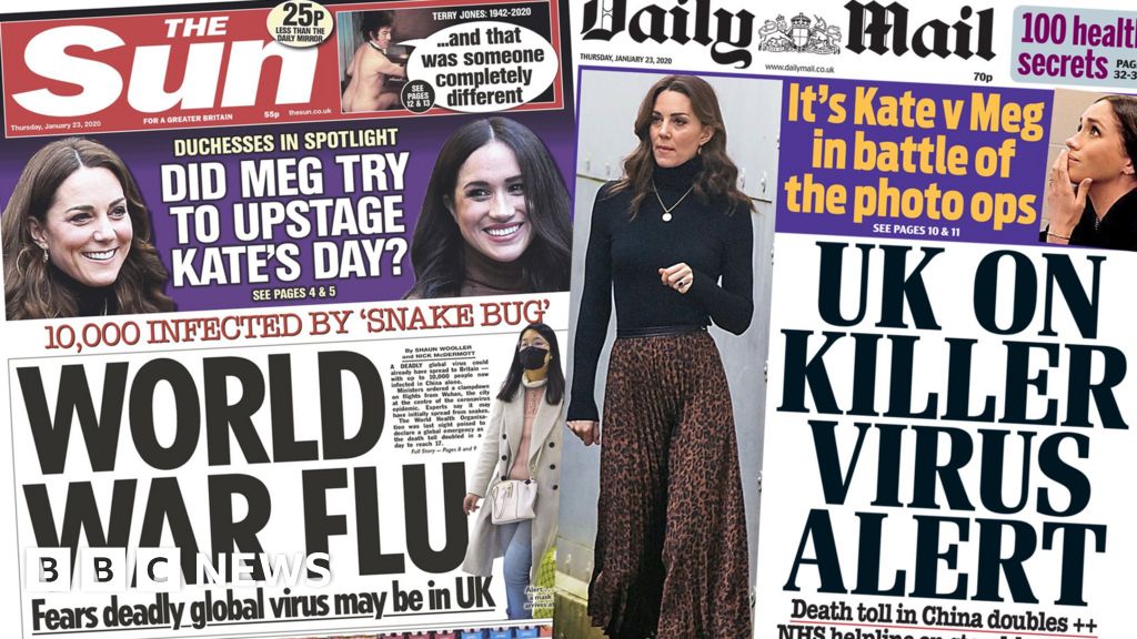 Newspaper headlines: Fears over deadly virus and 'sour' UK-US relations
