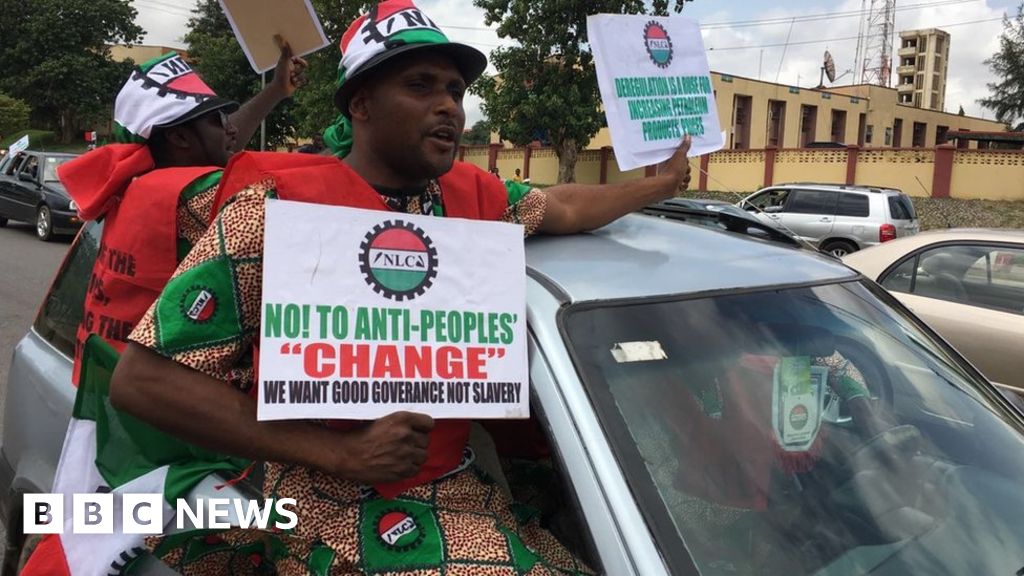 Nigeria unions pressing ahead with strike despite court ruling - BBC News