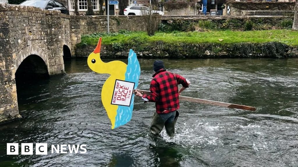 Boxing Day Bibury village duck race set to go 'international' - BBC News